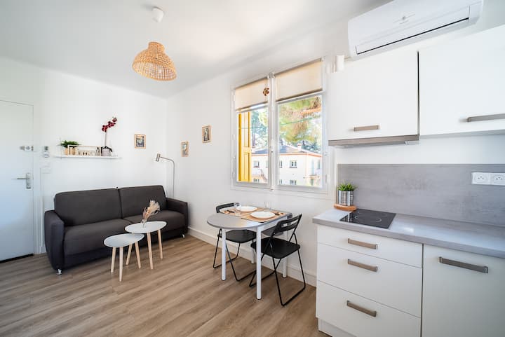 Petit Bonheur - Appt Climatisé Proche De La Mer - Argelès-sur-Mer