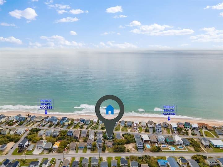 Short Walk To The Beach, Bikes, Games, Outdoor Pat - Topsail Beach, NC