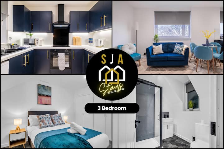 Spital Stay - Sja Stays - Luxury 3 Bed Apartment - Aberdeen, UK
