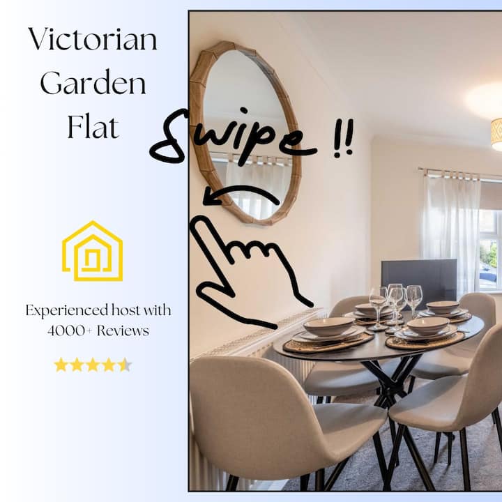 Spacious Apartment With Private Garden - Slough