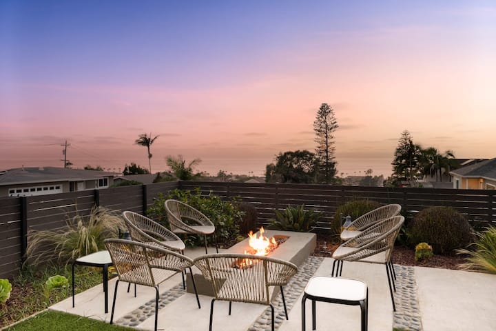 *Ocean Views W/ Stunning Sunsets By The Firepit!* - 