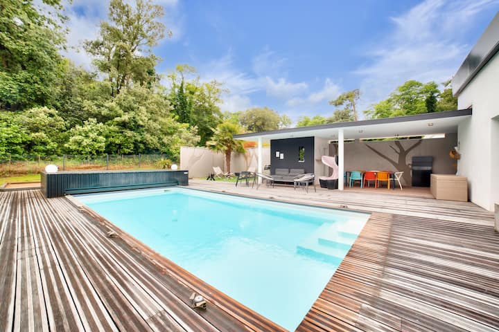 Villa Avec Piscine - 500m De La Plage De Rampillon - Longeville-sur-Mer