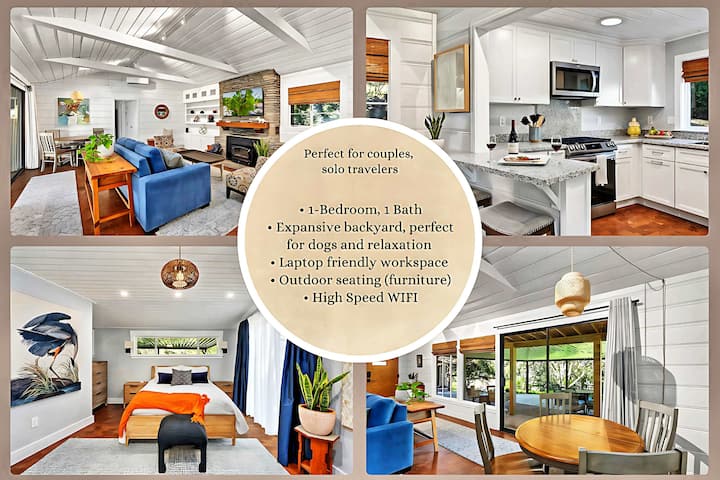 Luxury 1-bed Nature Retreat: Pets, Yard, Kitchen - Santa Rosa, CA