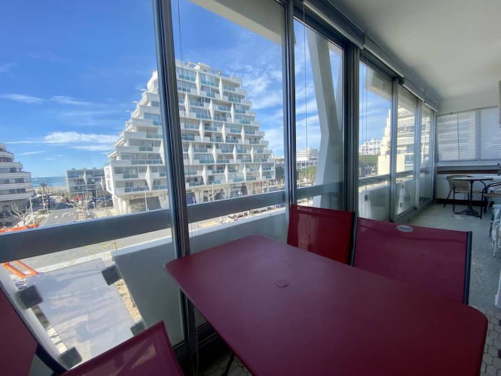 Bel Appartement Climatise Centre Ville T2 4 Pers - La Grande-Motte