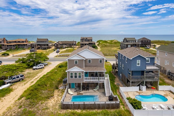 Pelican View: Ocean Views With Pool And Hot Tub! - Nags Head, NC