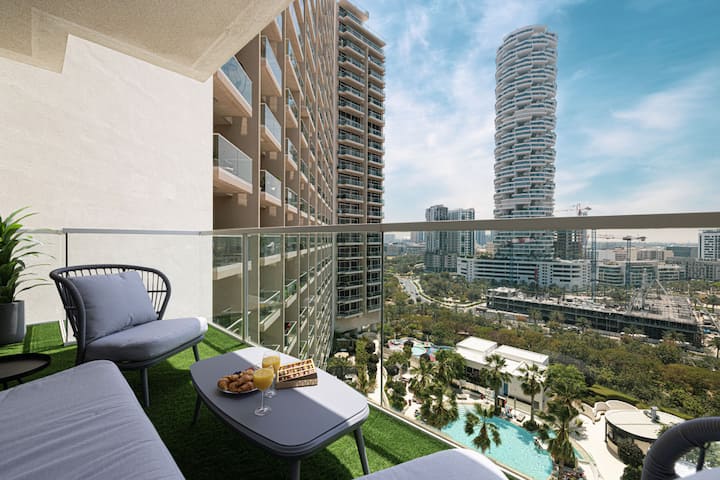 1br | Panoramic Pool View | High-end | Jvc - Dubai
