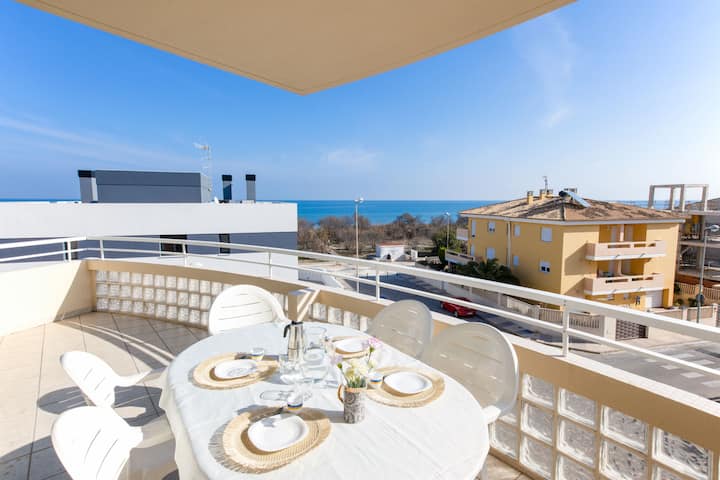 P063a Charmant Appartement à 50m De La Plage D'aig - Oliva