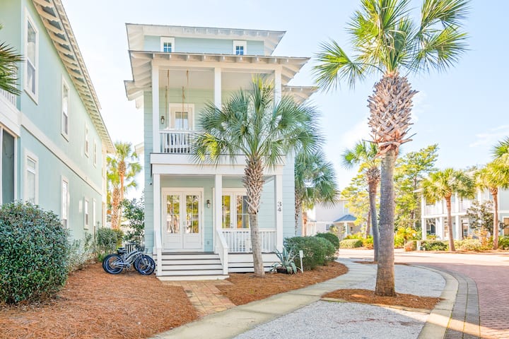 Beautifully Decorated, 2 King Master Suites/6 Bike - Rosemary Beach, FL