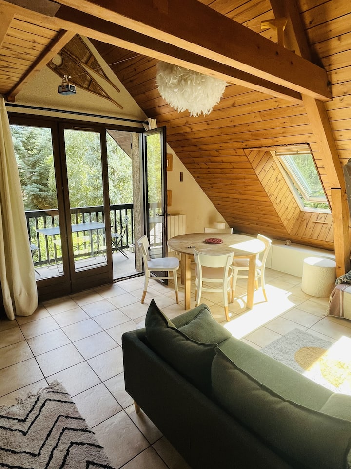 Nid De Ski Avec Grand Balcon - Serre Chevalier