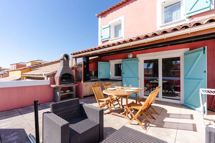 Ps-48 Villa Climatisée Proche Plage Avec Wifi - Gruissan