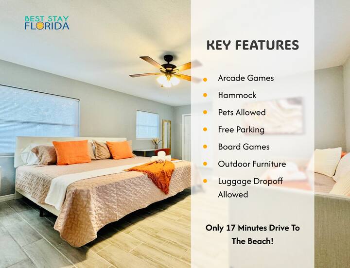 Tranquil Florida Getaway | Garden & Courtyard - Lakeland, FL