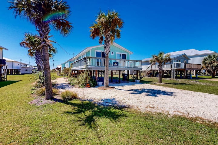 2br Gulf-view House With Balcony & W/d - Dauphin Island, AL