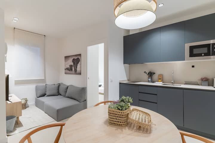 Modern And Cozy-1bedroom 1bathroom-azca - Nuevos Ministerios station - Madrid