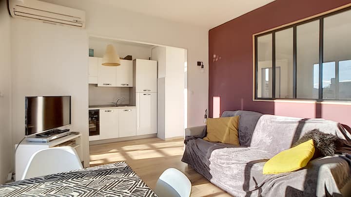 L'aiglon Appartement Airco En Centre Ville Pour 4 - Antibes
