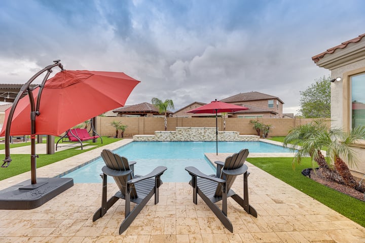 Poolside Relaxation: Queen Creek Oasis W/ Fire Pit - Queen Creek, AZ
