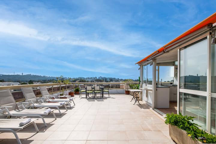 Juan-les-pins | 3br Rooftop Terrace & Sea View - Juan les Pins