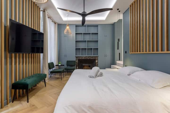 Suite Romantique Pour Deux - Sauna Et Balnéo - Lyon