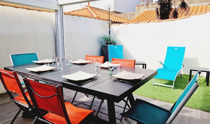 Le Lounge, Maison Sous-plex, 2 Minutes De La Plage - Les Sables-d'Olonne