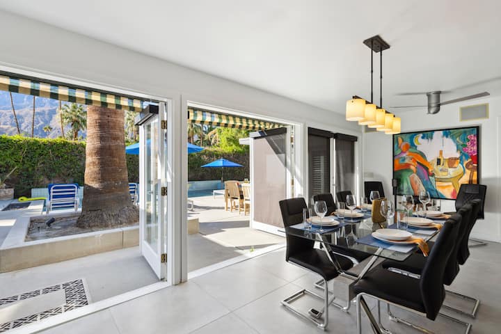 New! Deepwell Dreams Mini-estate, Saltwater Pool - Palm Springs, CA