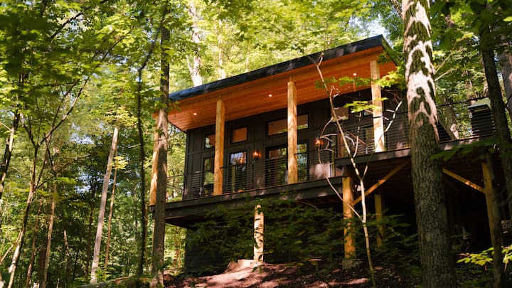 Moody + Modern Treehouse | Cozy, Intimate, Hot Tub - Estados Unidos