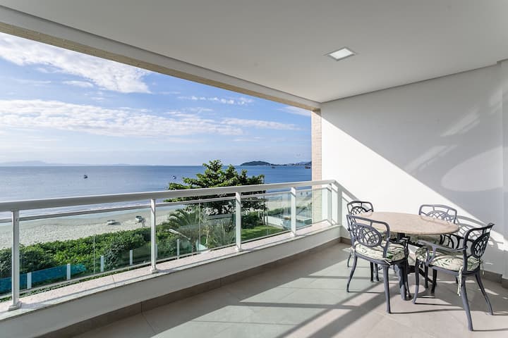 Sea Front | Balcony With Barbecue Grill #Cha06 - Florianópolis