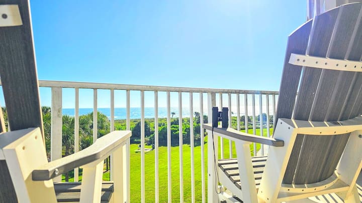Oceanfront! Ocean View Corner Unit 3 Resort Pools! - Palm Coast
