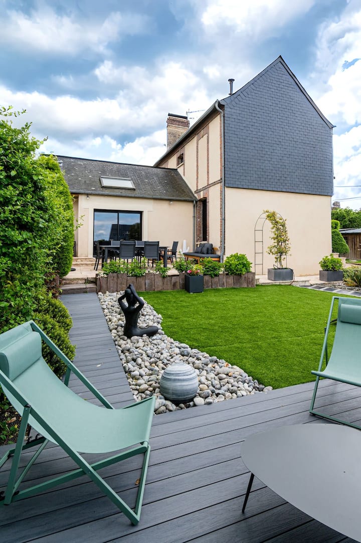 Maison Flo Parking Jardin Confort à 5 Min Du Vieux - Honfleur