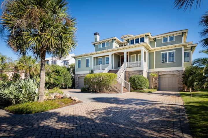 10 Bedroom Oceanfront Estate|beachfront Pool - Charleston, SC