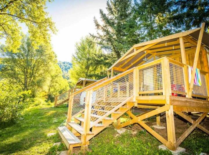 Cabane 3 éToiles - Piscine  - Efadfg - Florac