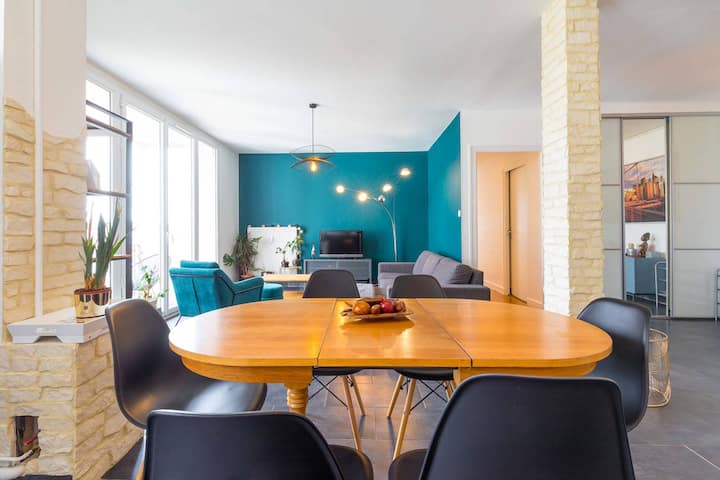 La Parenthèse -Appartement 3 Chambres Avec Garage - Dijon