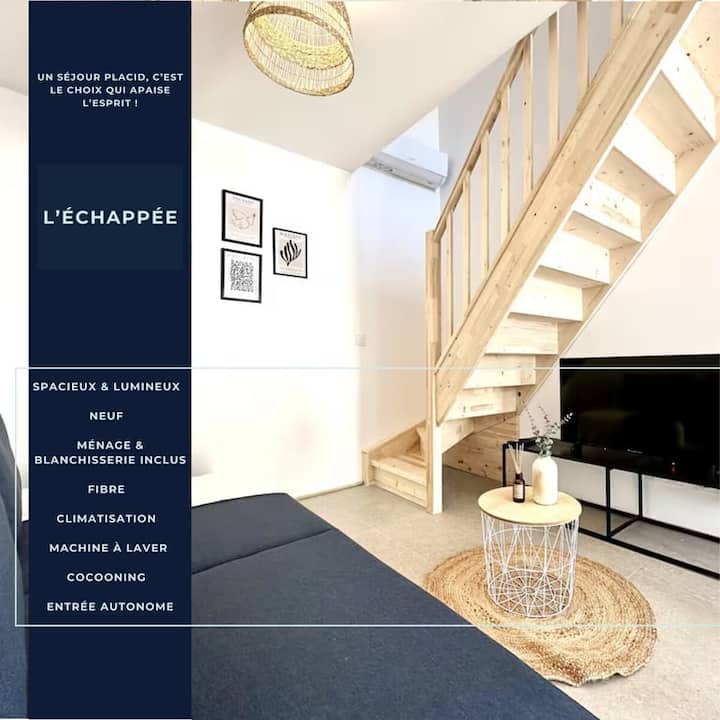 L'échappée - Climatisation - Fibre - Parking - - Mont-de-Marsan