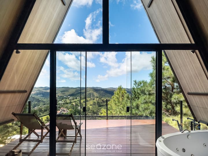 Private Chalet With Jacuzzi And Incredible View Cn - Campos do Jordão