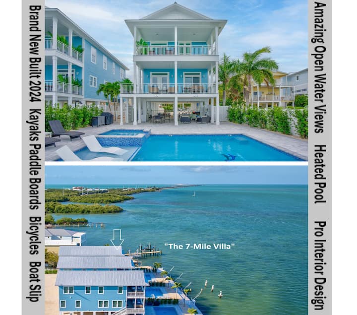 New Luxury Oceanfront House. Hot Tub & Sunset View - Marathon, FL