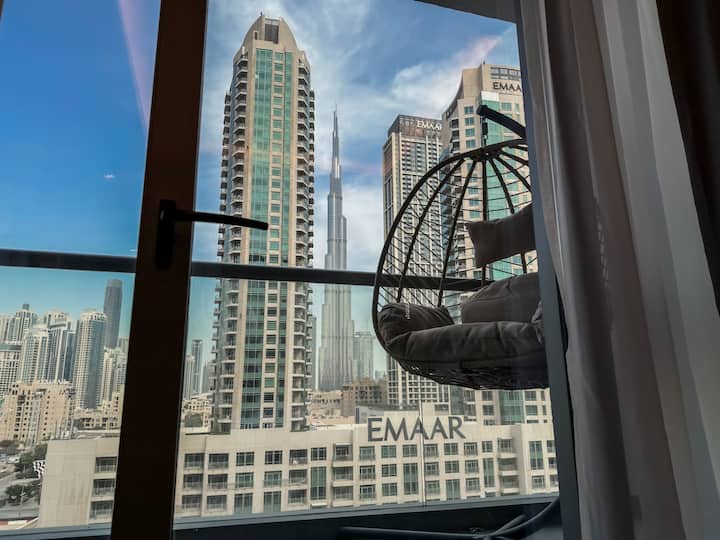 Majestic 2br Haven With Burj Khalifa View - Dubai