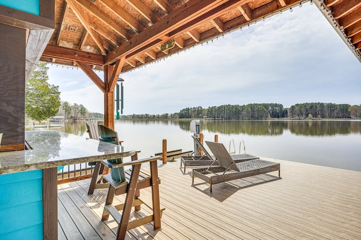 Waterfront Lake Gaston Home W/ Private Dock! - Lake Gaston