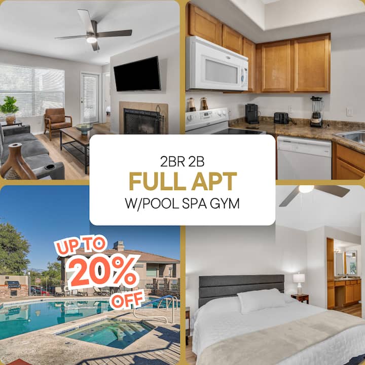 Modern Full Apt 2br/2bath W/h Pool & Gym - Catalina Foothills, AZ