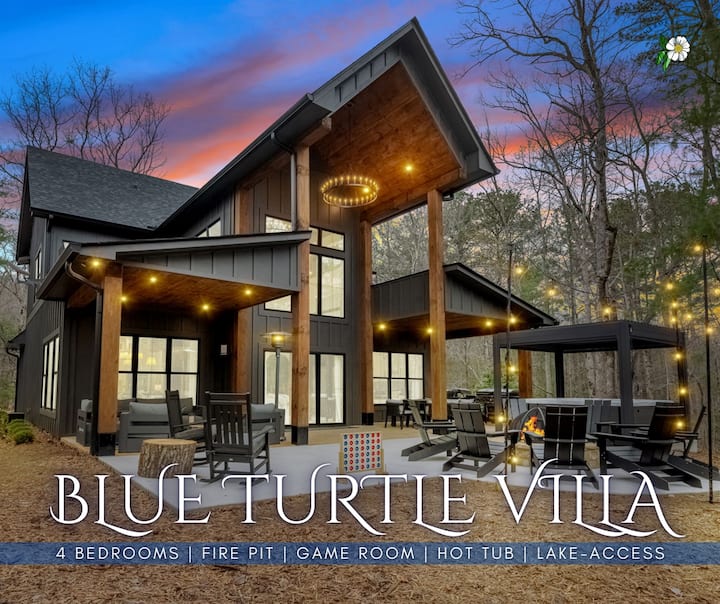 *Blue Turtle Villa* Lux|lake Blueridge|kayaks|pets - Blue Ridge, GA