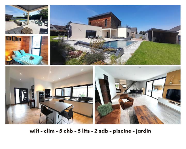 Sublime Villa 9 Pers- 5chb-pisicne-wifi - Châteauroux