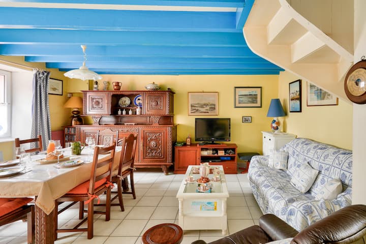 À 250m De La Plage, Maison Pour 6, ÎLe Tudy - Île-Tudy