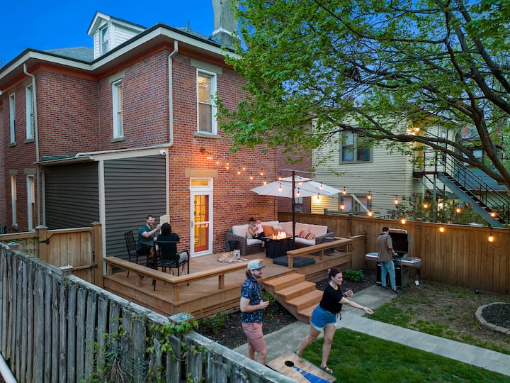 Amenity Filled Yard | Near Osu | Private Gym - Columbus, OH