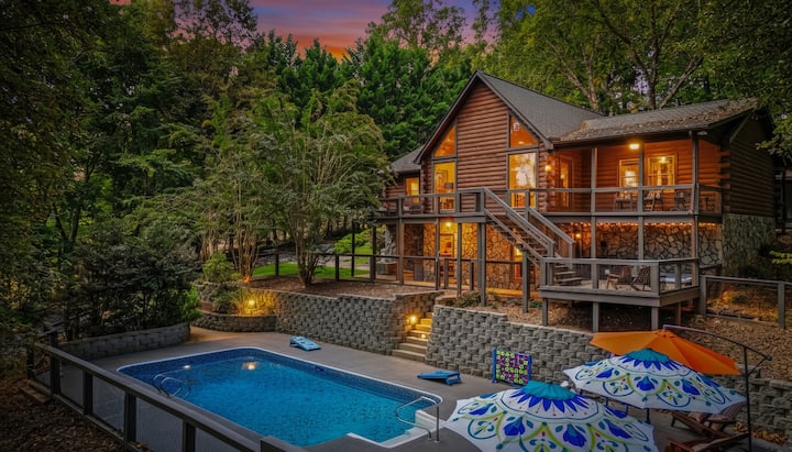 Luxe Riverfront Cabin:  Pool; Hot Tub; Disc Golf - Mount Airy, NC
