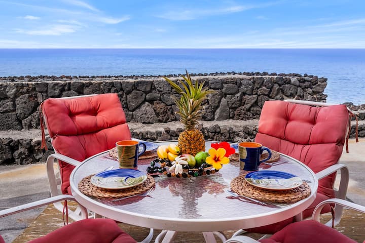 Kksr#182 Direct Oceanfront Townhome, Right On The - Kahalu’u Beach Park
