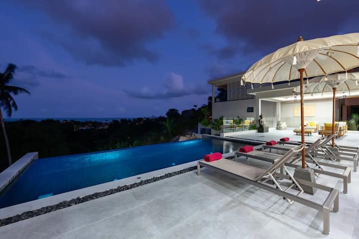 Casa Samui 4 Br Private Pool & Sea View - Koh Samui