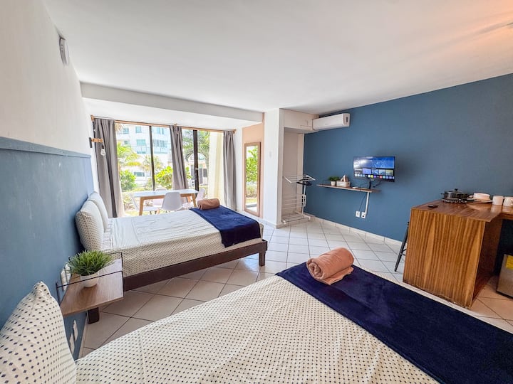 Stylish Studio W/ Ocean Access - Cancún