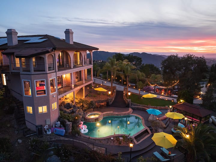 Sky Candy Estate - Sunrise+sunset Views, Pool, Spa - Valley Center, CA