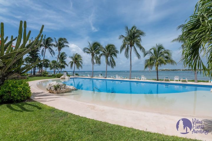 2br Apt W/private Patio & Pool, Right At The Beach - Puerto Aventuras