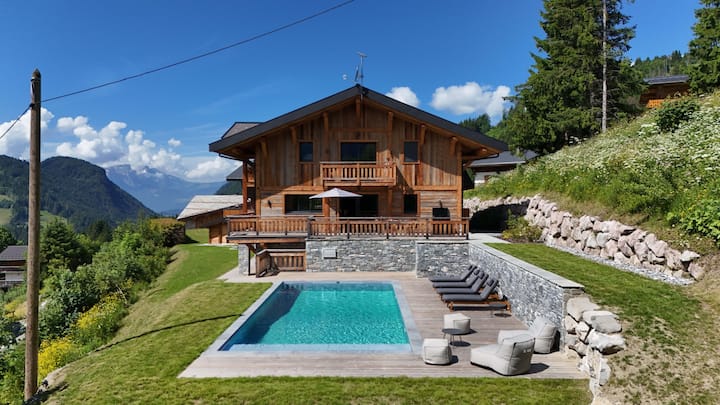Chalet Caly - 15pers - Vue Montagne - Praz De Lys Sommand