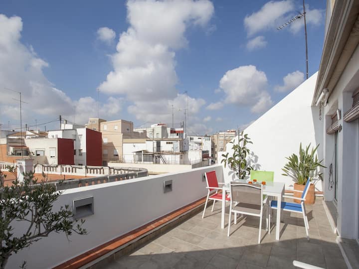 Loft En Plein Centre Avec Terrasse - La Torre