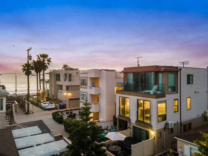Modern Ocean View Home+free Parking+steps To Ocean - San Diego, CA
