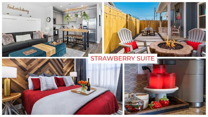 Strawberry Suite - Fire Pit, Bbq Grill & More! - Fredericksburg, TX